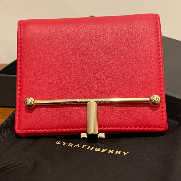 Strathberry | Bags | Strathberry Melville Street Wallet Ruby Smooth ...